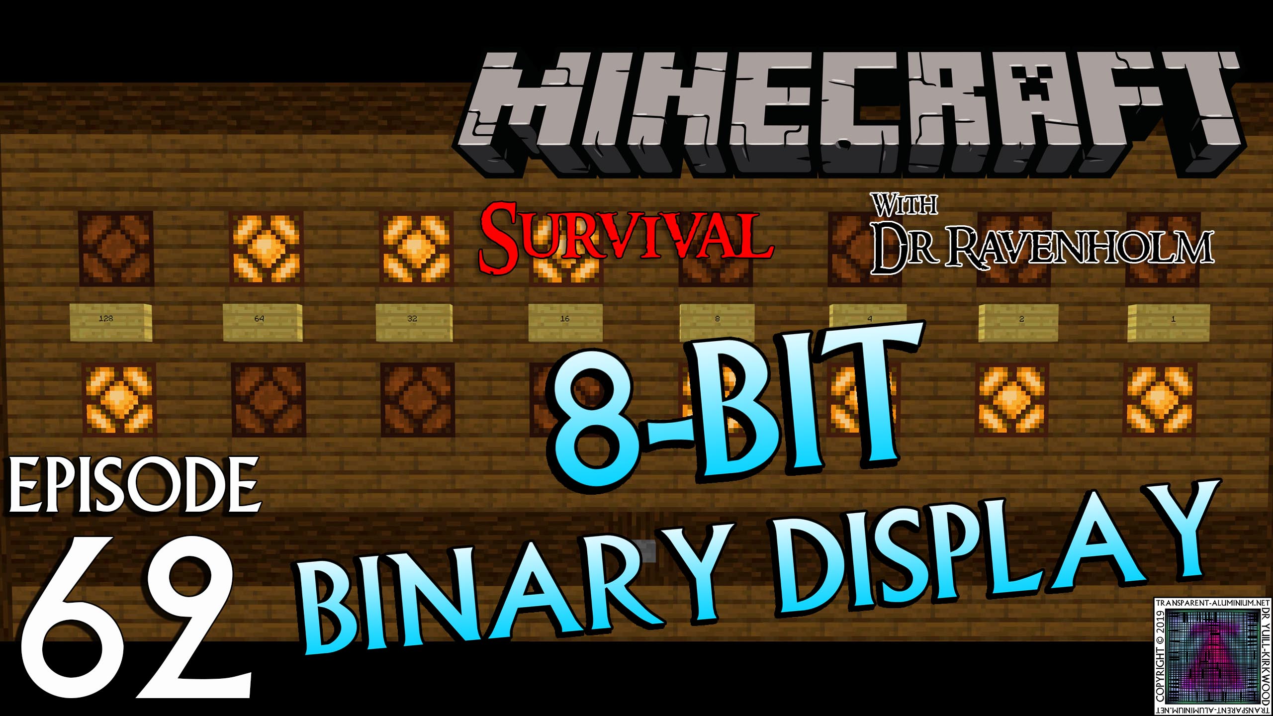 Minecraft Survival Episode 62 8 Bit Binary Redstone Display